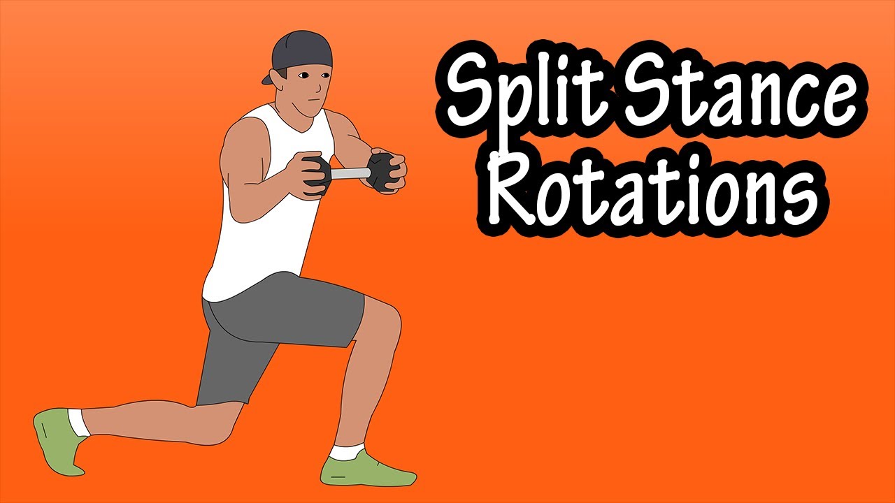 How To Do, Perform Split Stance Core Dumbbell Rotations - YouTube