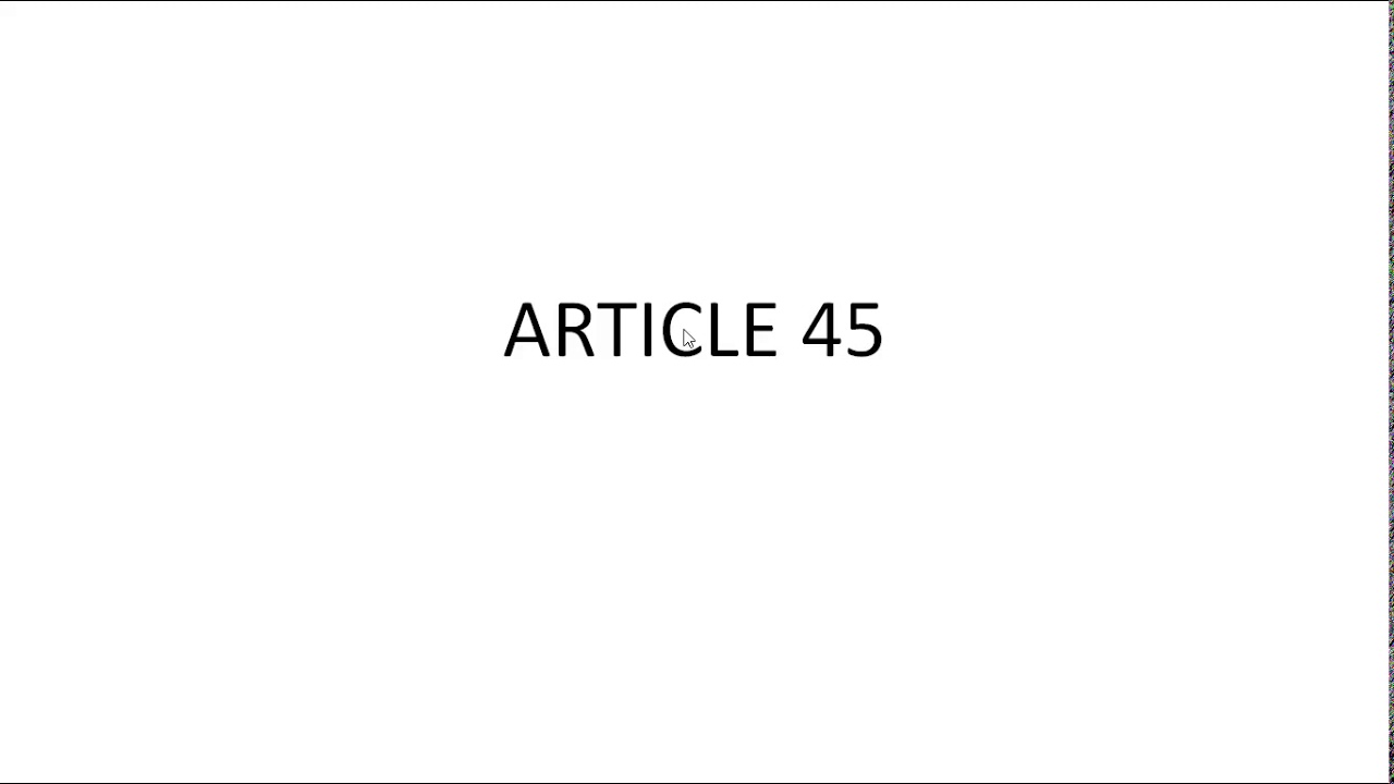Article 45 - YouTube