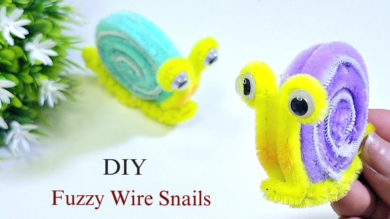 Create Your Own Fuzzy Wire Snail Today! - YouTube