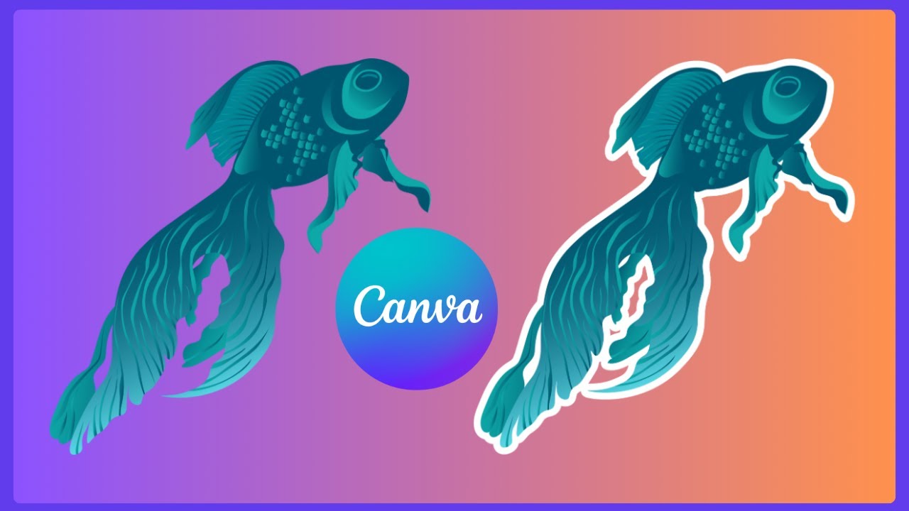 How to Add a White Border Around Objects in Canva (Sticker Effect ...