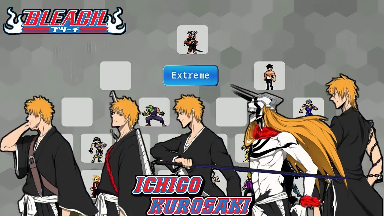 Ichigo All Forms [Bleach] Extreme Mode Tournament 4 - Rounds || Anime ...