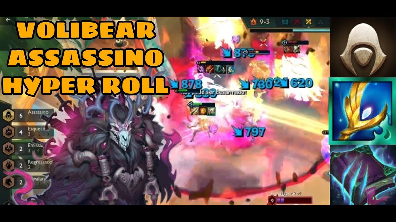 VOLIBEAR ASSASSINO TFT BATALHA FRENÉTICA | HYPER ROLL BR - YouTube