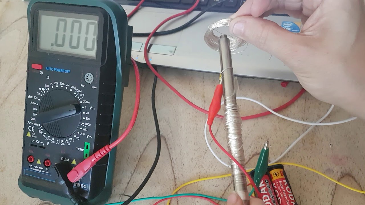 Homemade Faraday Electromagnetic Induction - YouTube