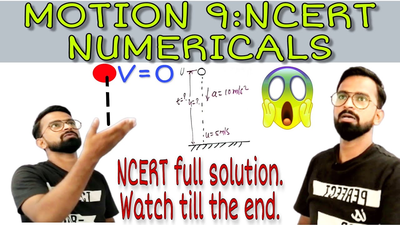 MOTION CLASS 9 NCERT NUMERICALS∥CBSE CLASS 9 PHYSICS - YouTube