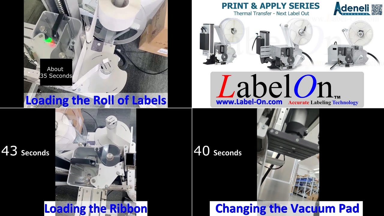 LabelOn Print and Apply - Replacing or Changing Labels, Ribbons and Vacuum Tamp Tamp Series 02 ...