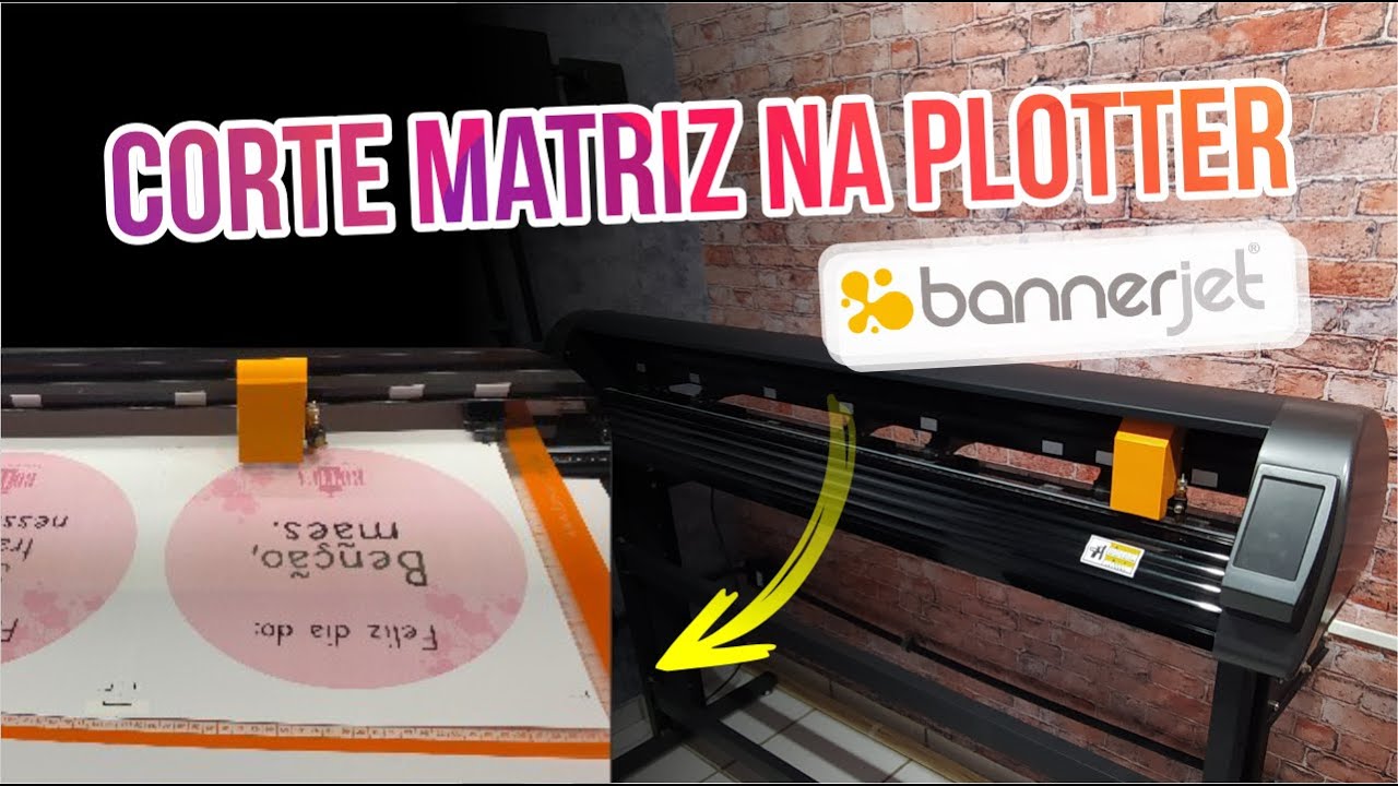 Corte Matriz na Plotter Bannercut - YouTube