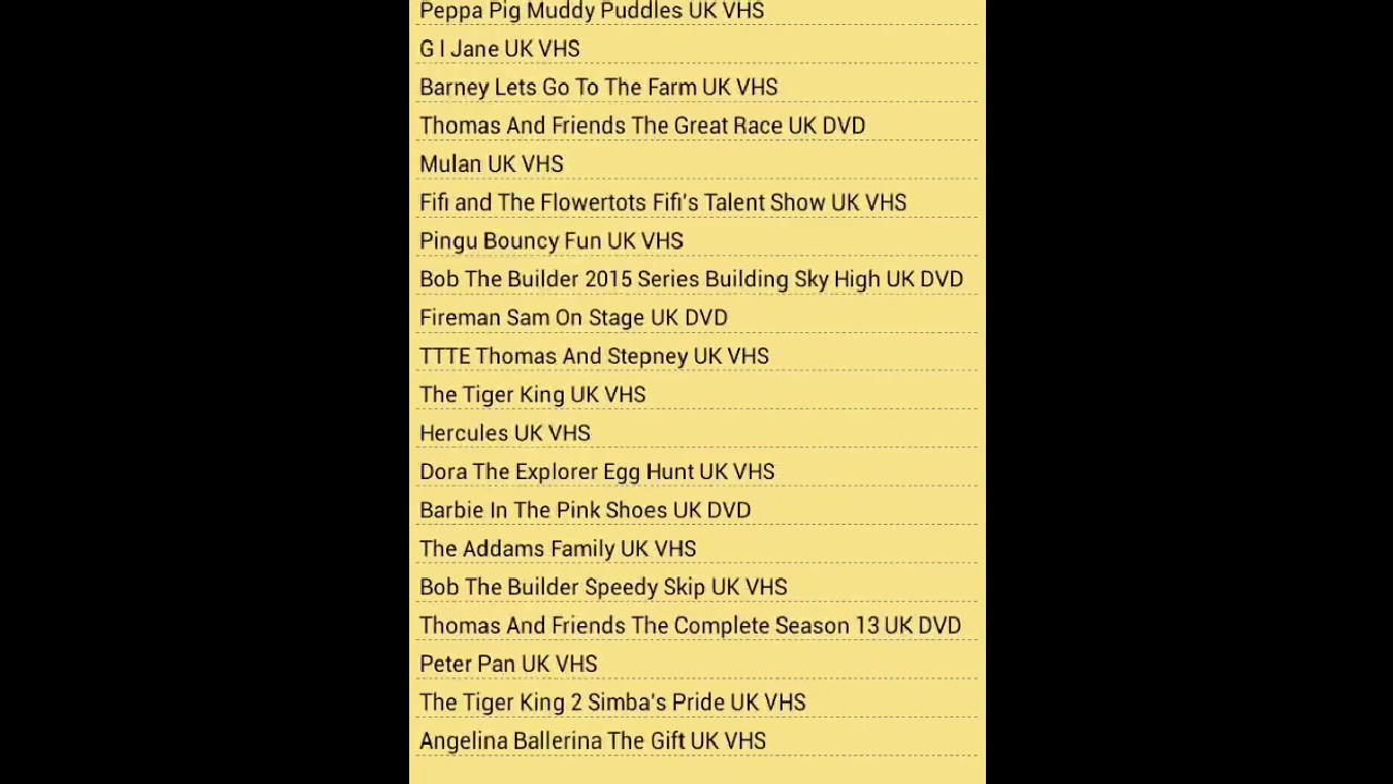 Upcoming VHS/DVD Openings/Closings Part 1 - YouTube