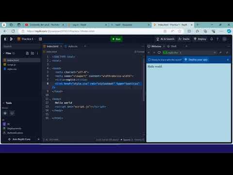 TUTORIAL DE USO DE REPLIT EN NAVEGADOR WEB - YouTube