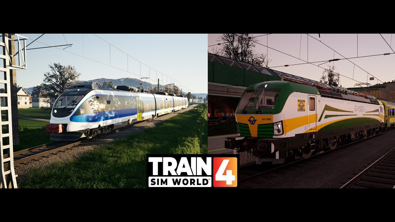 Train Sim World 4 | Vonatozások Máv-talent és Gysev Vectron - YouTube