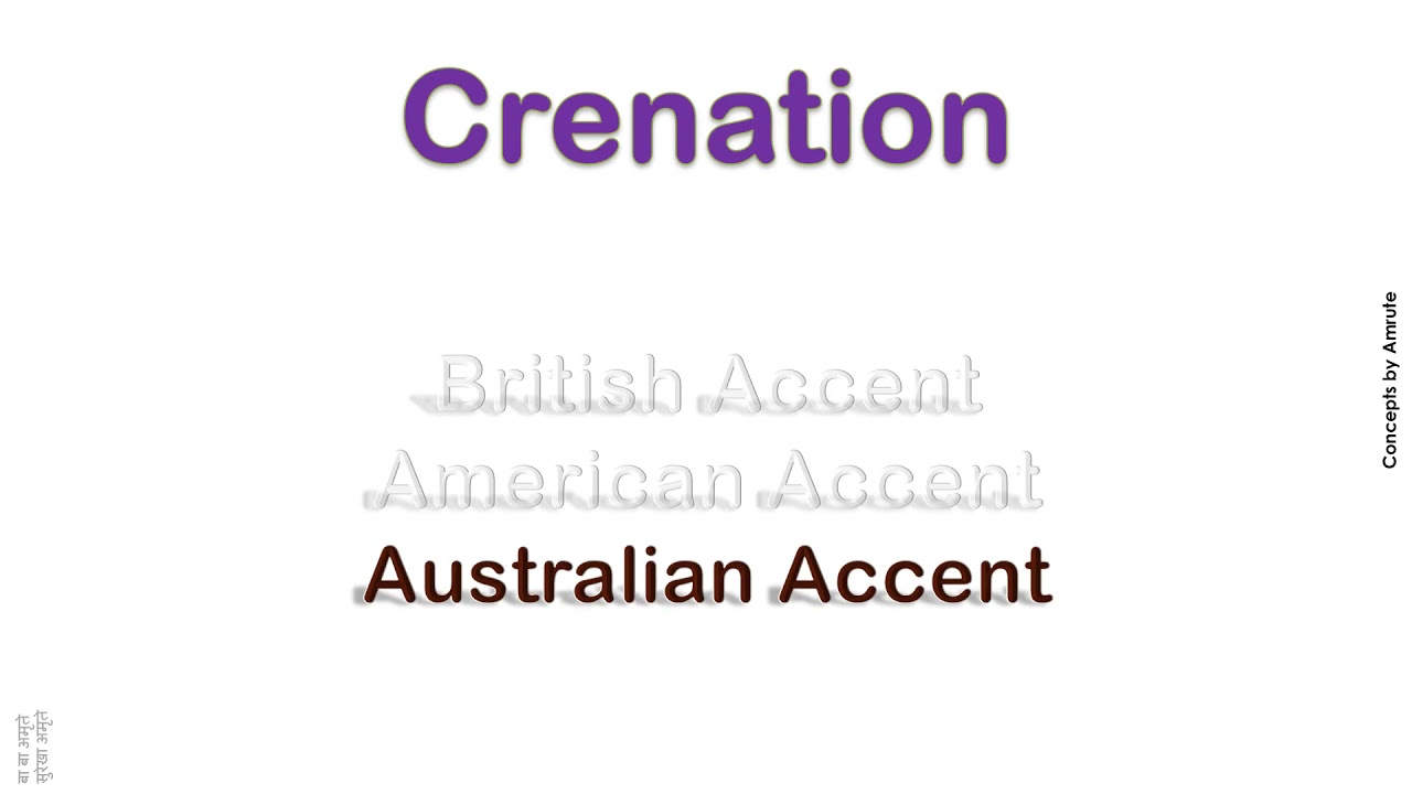 Crenation How to Pronounce Crenation in Australian Accent, British ...