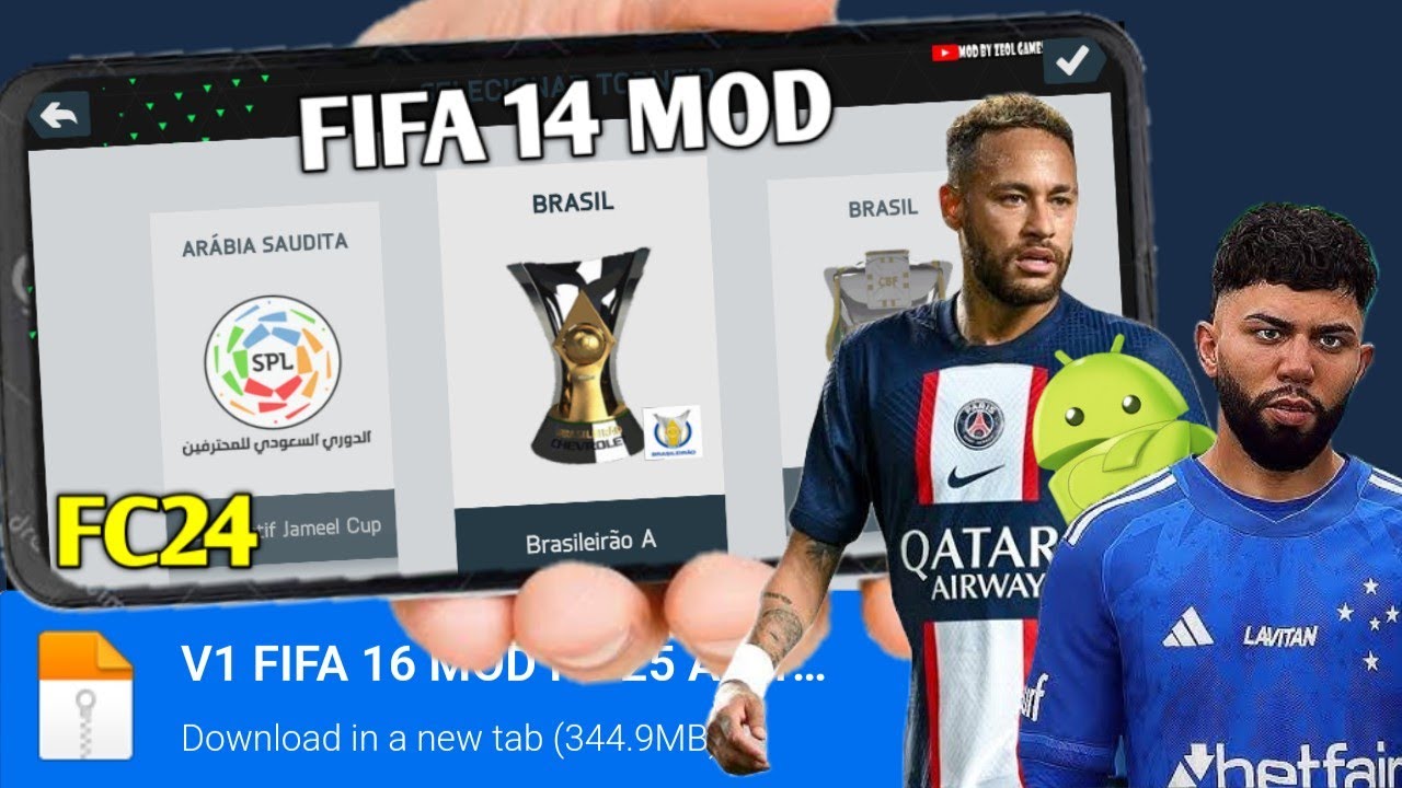 FIFA 14 MOD EA SPORTS FC 25 SAIUU UMA NOVA ATUALIZAÇÃO DO MELHOR MOD DE ...
