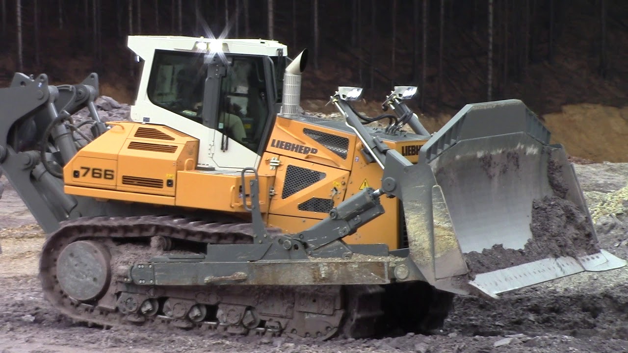 Liebherr's PR 766 Crawler Tractor at the VA Erzberg Iron Mine - YouTube