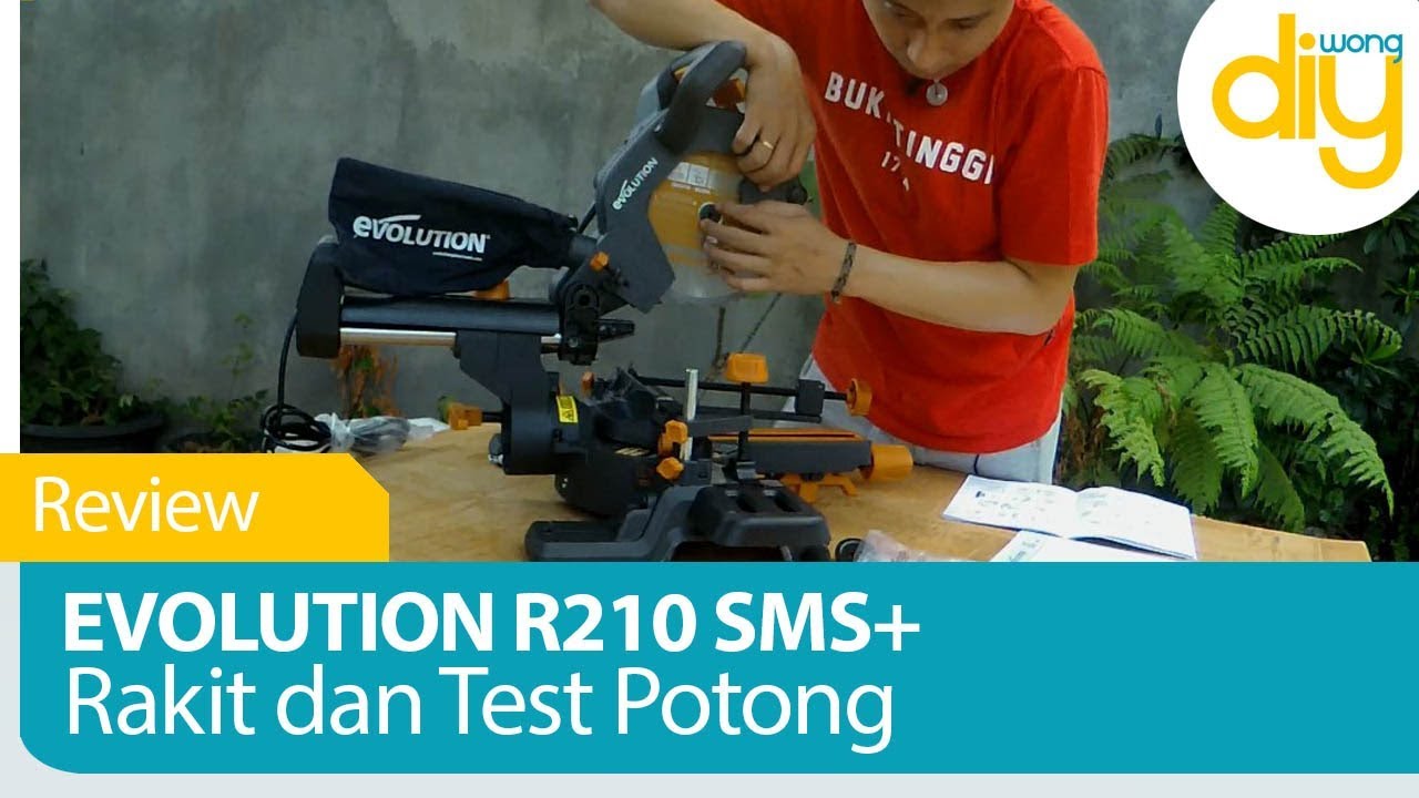 Review / ulasan Miter Saw Evolution R210 SMS + - YouTube