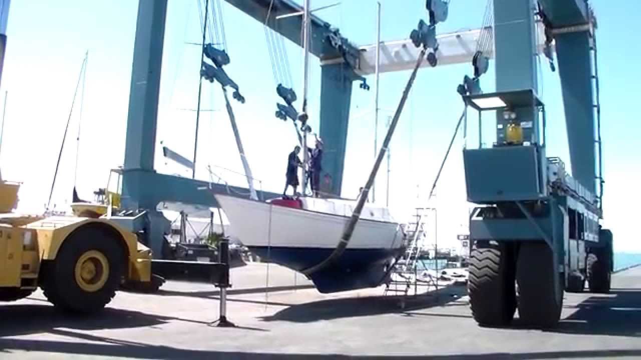 Dickerson 36 Ketch Sailboat Southwind Launch - YouTube
