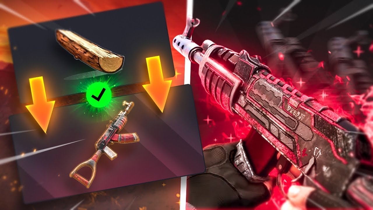 turning WOOD INTO an $180 ALIEN RED!! (Rust Upgrader) - YouTube