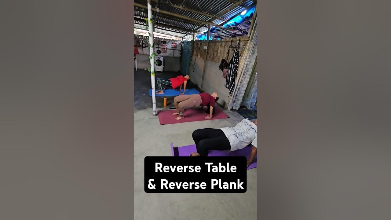 Core Strengthening Asana..Reverse Table and Reverse Plank..#yoga # ...