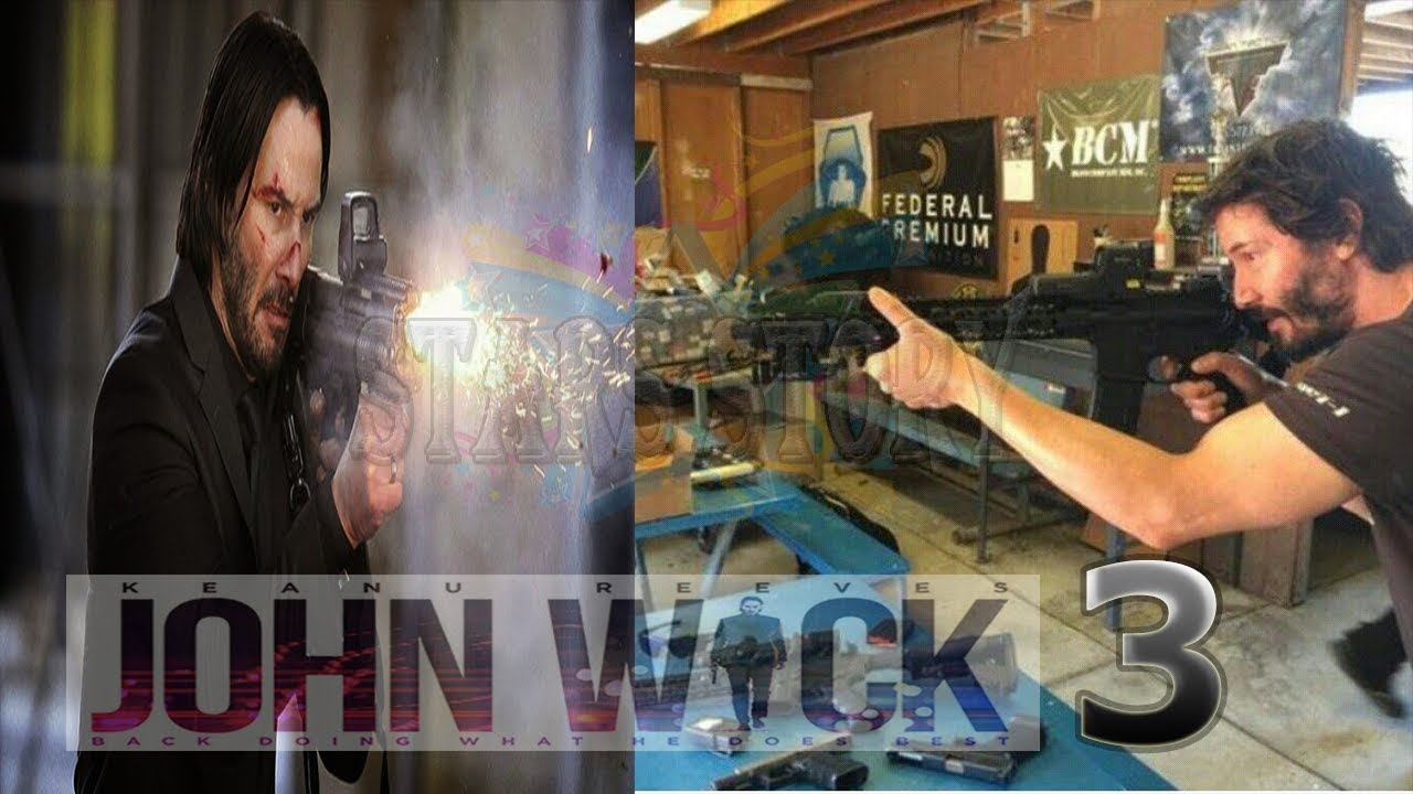 Keanu Reeves Gun Training For John Wick 3 - 2019 // Stars Story - YouTube