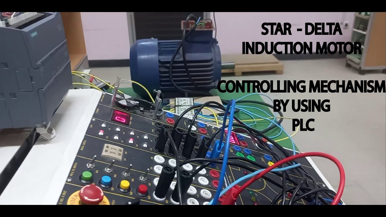 STAR DELTA STARTING AND CONTROLLING MECHANISM BY USING PLC - YouTube