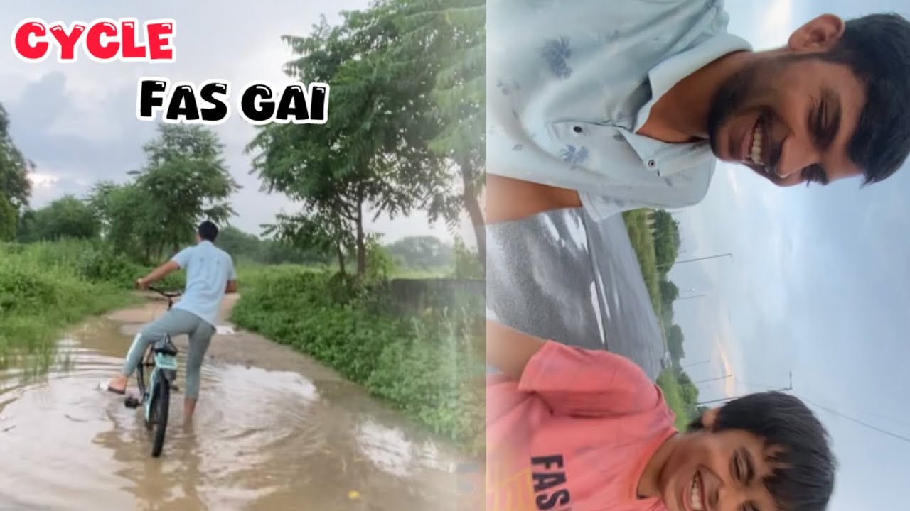 BaBa Ki DayaTe 😅 ( cycle Fas Gai ) 😫 - YouTube