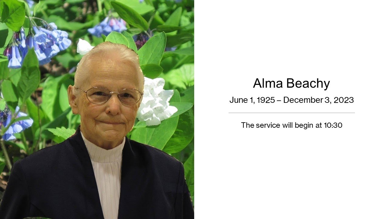 12/08/23 Alma Beachy Funeral Service - YouTube