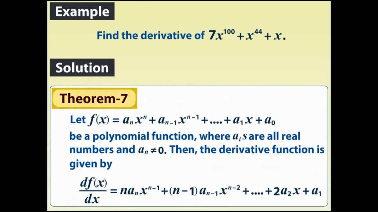 derivative of pOLYNOMIAL AND TRIGONOMETRIC FUNCTION(ANIMATED) - YouTube