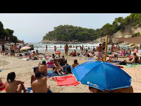 Beach Cala Mitjana 😍👌 Menorca Spain 🇪🇸