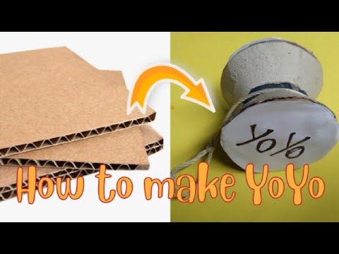 How to make a yoyo with cardboard || Chamod Art. - YouTube