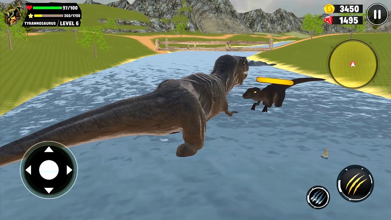 Dinosaur Simulator 3d offline (By Gamba Studio) Android Gameplay - YouTube