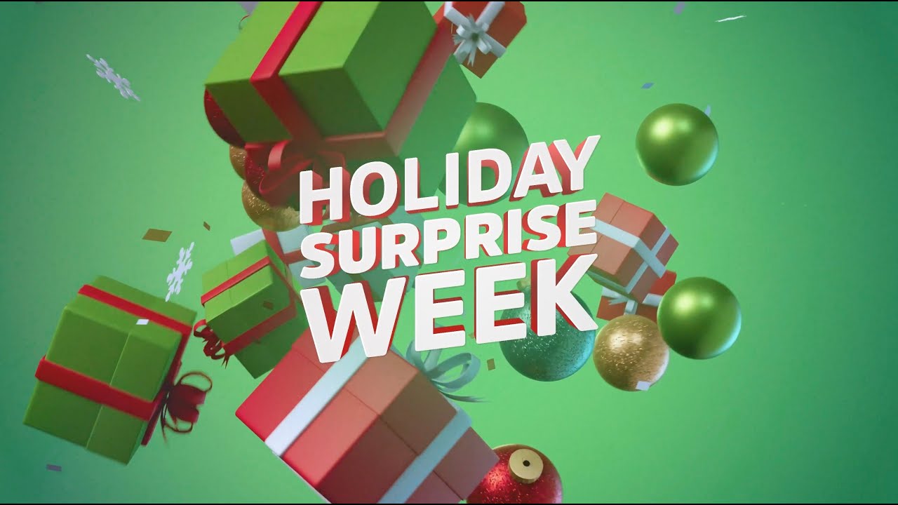 Day 1 : Holiday Surprise Week - YouTube