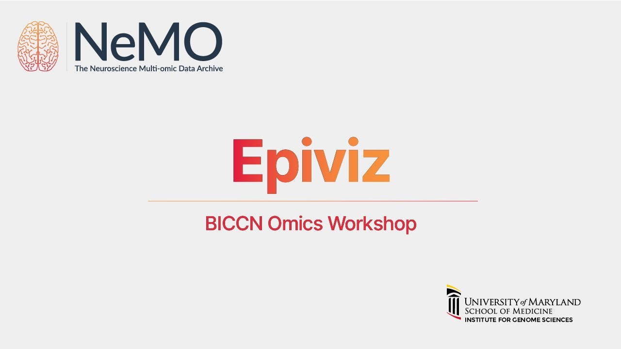 BICCN Workshop - Epiviz - YouTube