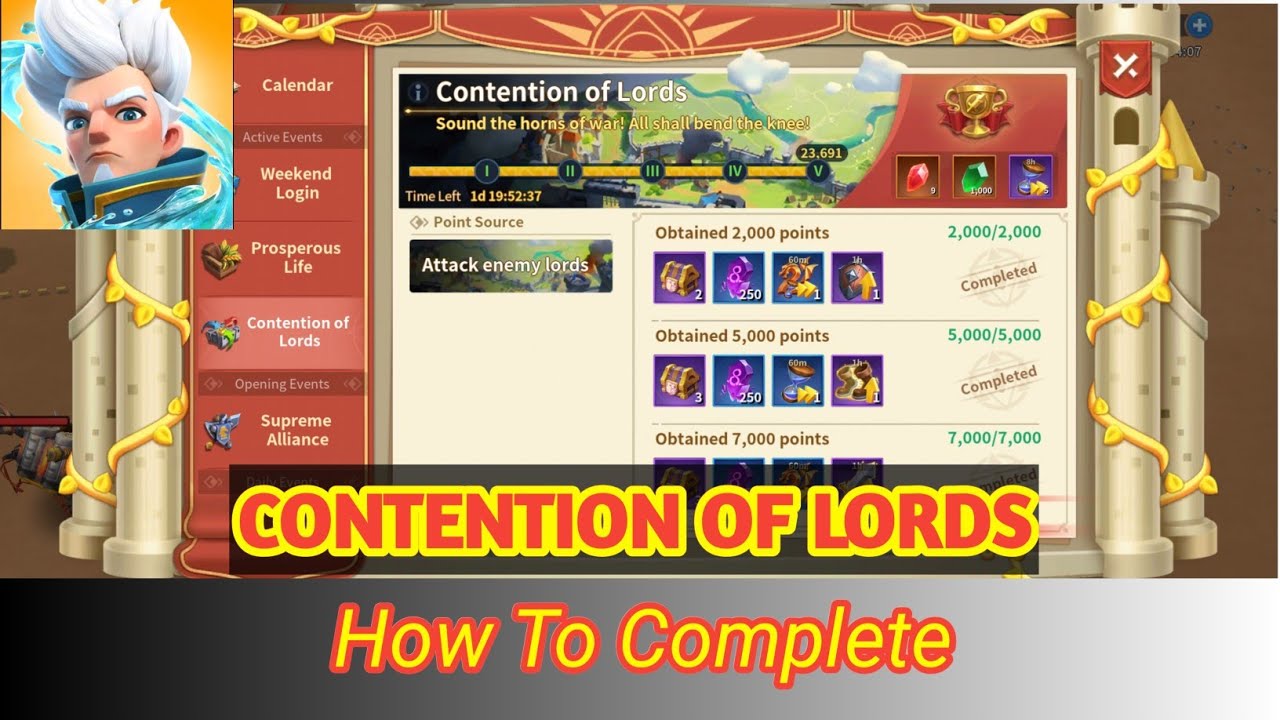 How To Complete CONTENTION OF LORDS Event | Kill Event | Infinity ...