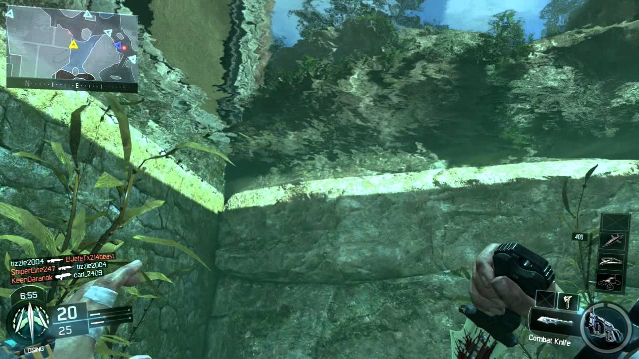 BO3 Knife Only and Combat Axe Under Water Gameplay (Live Commetnary ...