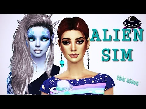 Sims 4 Speed CAS - ALIEN SIM - YouTube