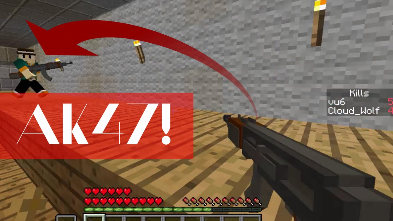 AK47 in Minecraft - YouTube