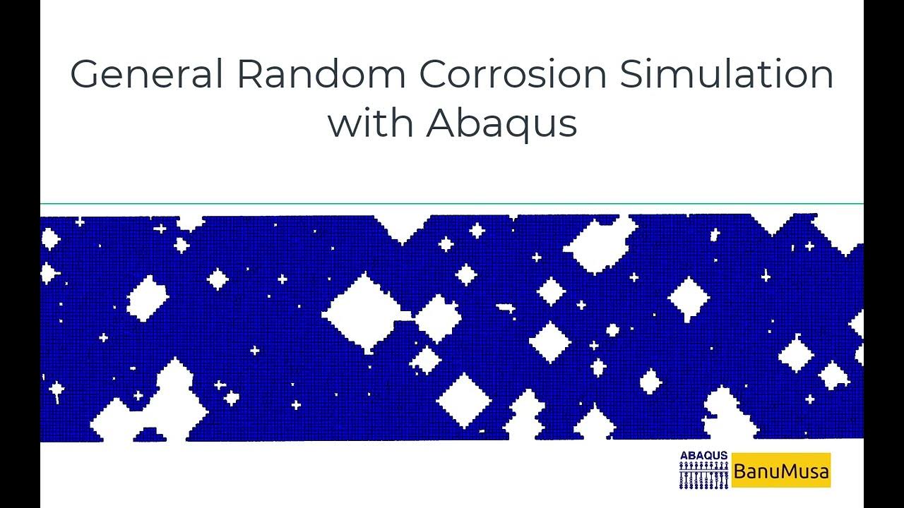 General random corrosion simulation using Abaqus - YouTube