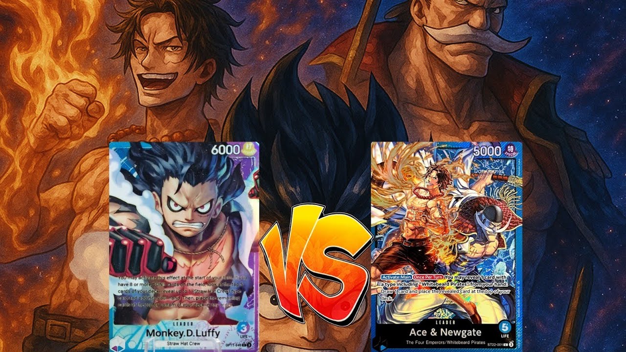 (OP12) UP Luffy vs ST22 Ace & Newgate | POV & Commentary - YouTube