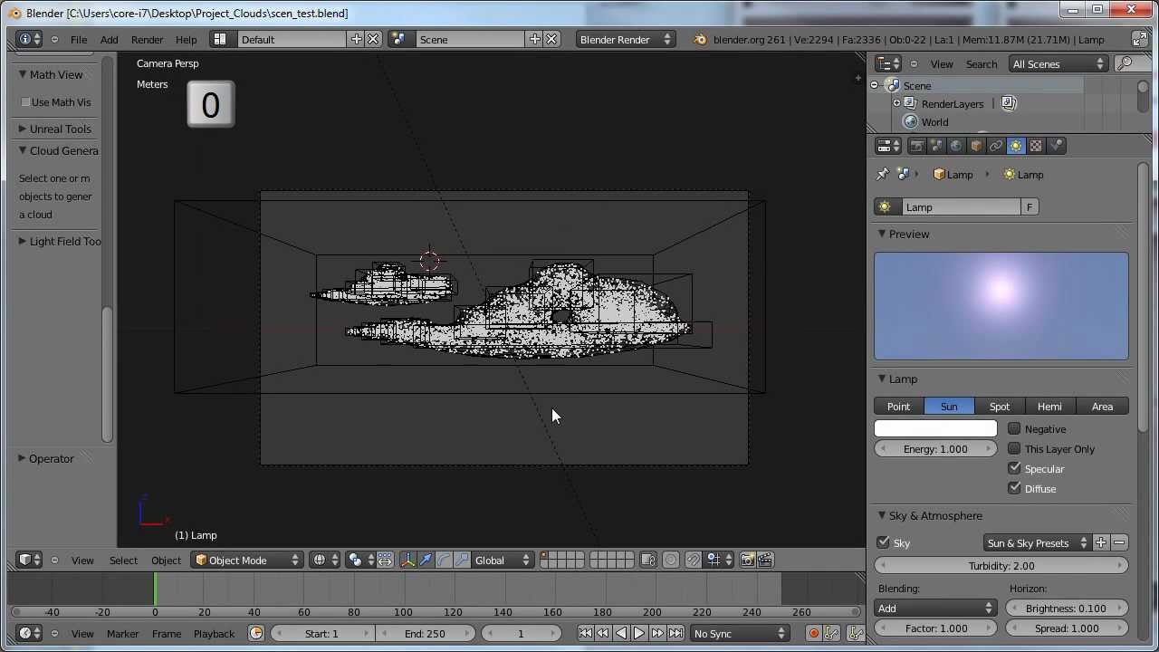 Генерация облаков в Blender 2.61 - YouTube