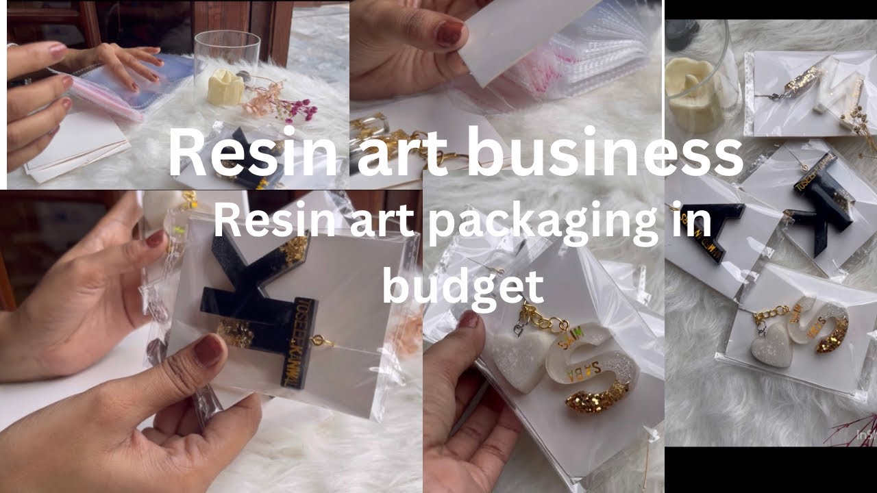 Resin art for packaging in in budget |resin art for beginners - YouTube