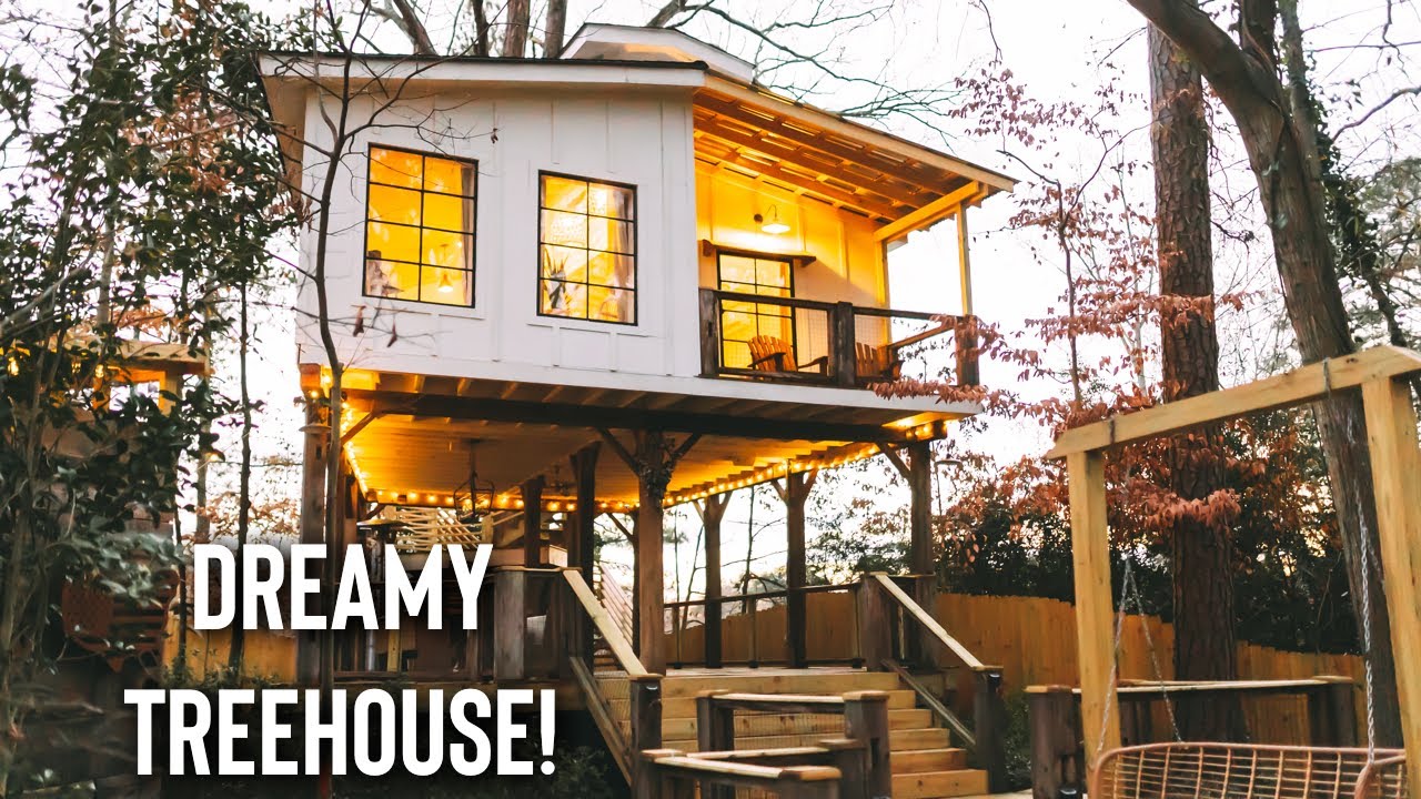 *Dreamy* 700sqft Treehouse Airbnb! | Cabin tour! - YouTube