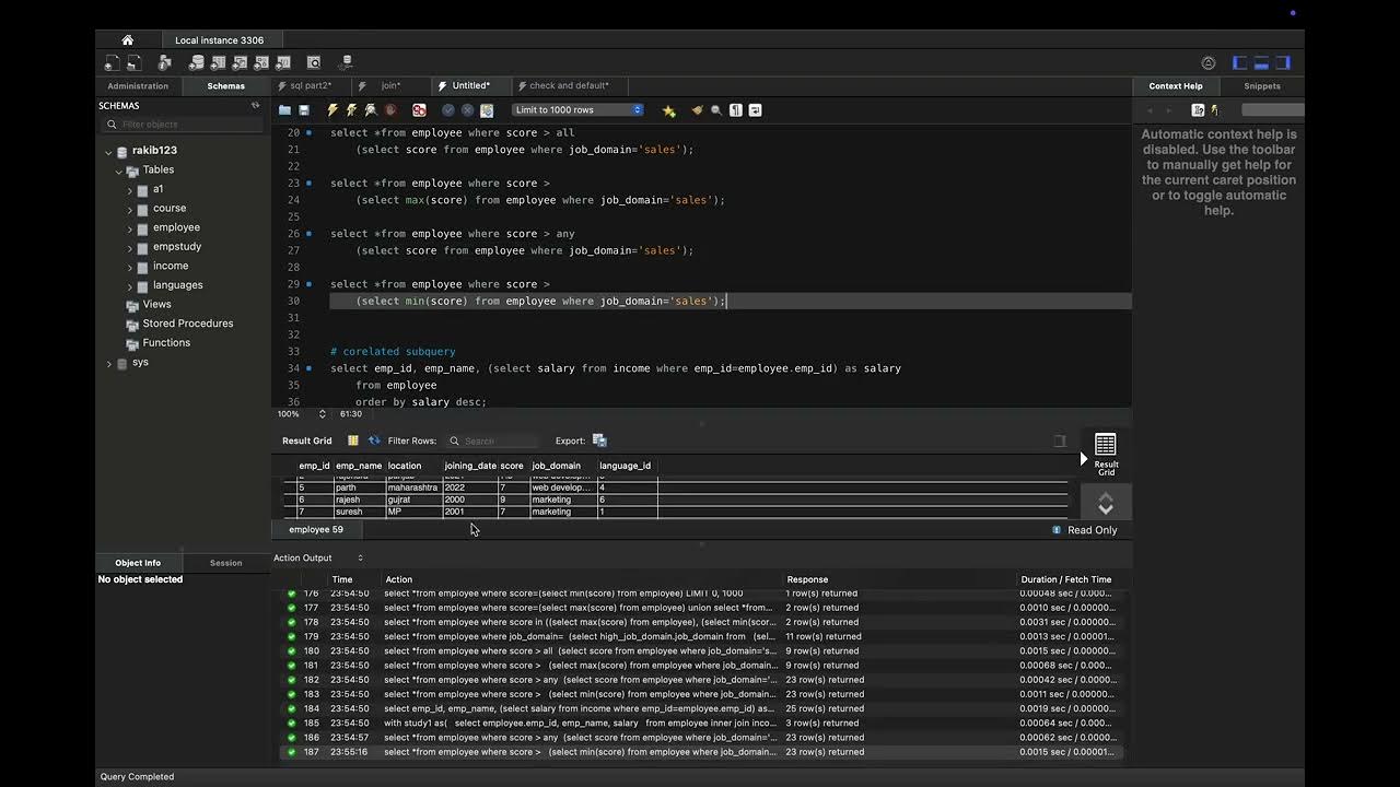 sql class 4 - YouTube