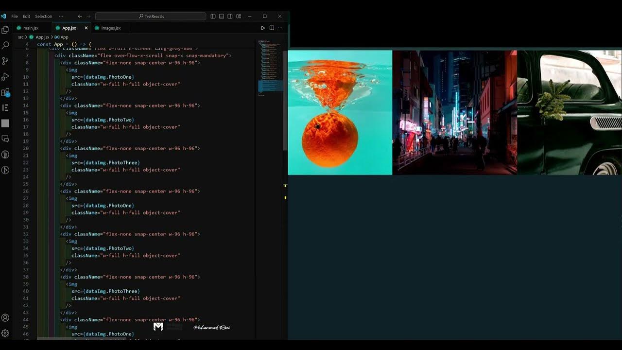 Scrolling Sideways: React & Tailwind CSS Tutorial - YouTube