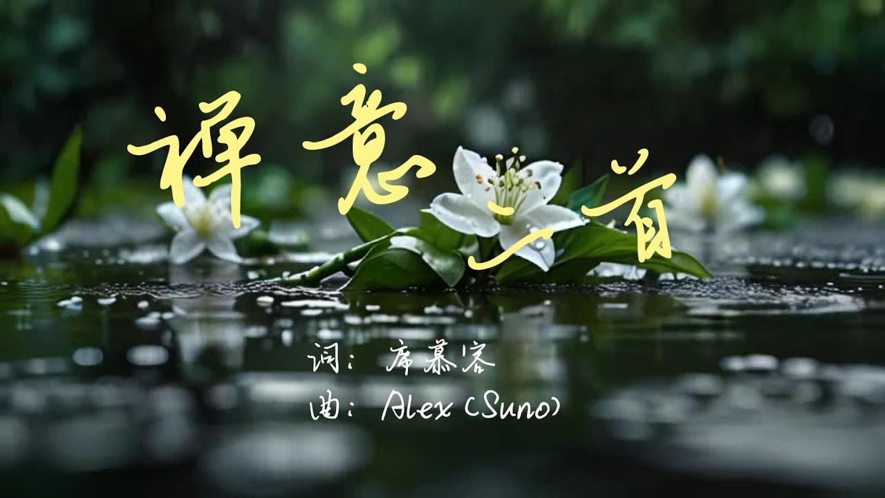 禅意二首 Zen Spirit - Two Poems（#席慕容 ） by Xi Murong 我将我的哭泣 也夹在书页里 #suno # ...