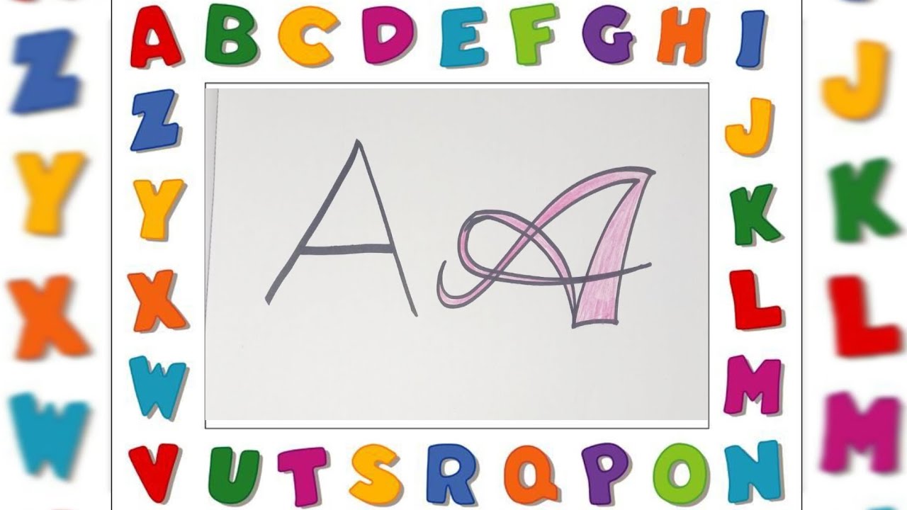 How To Write Alphabet For Kids Drawing Learn And Teach For How To Write Alphabet For Kids Drawing Learn And Teach For