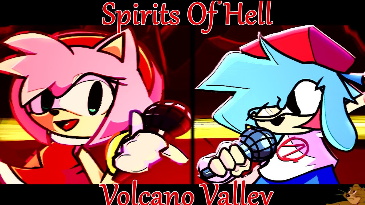 FNF MOD: [Spirits Of Hell/Creepypasta] Amy vs BF | Volcano Valley - YouTube