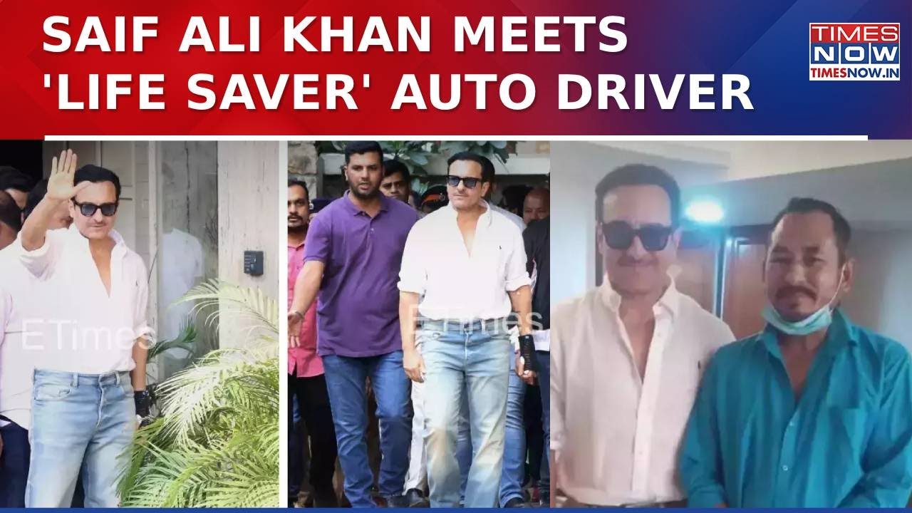 Saif Ali Khan Meets Auto Driver Who Took Him To Bandra's Lilavati ...