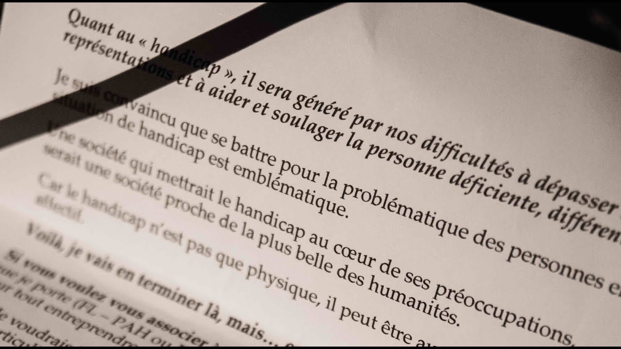 Luc Boland discours sur la différence et le handicap - YouTube