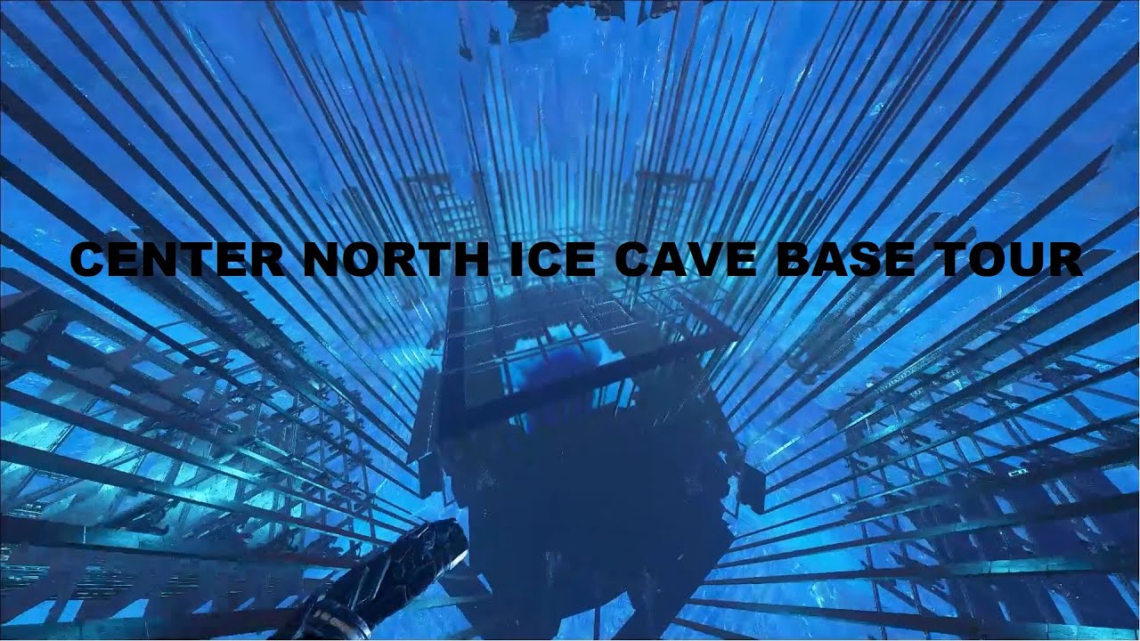 CENTER NORTH ICE CAVE BASE TOUR | ARK SURVIVAL - YouTube