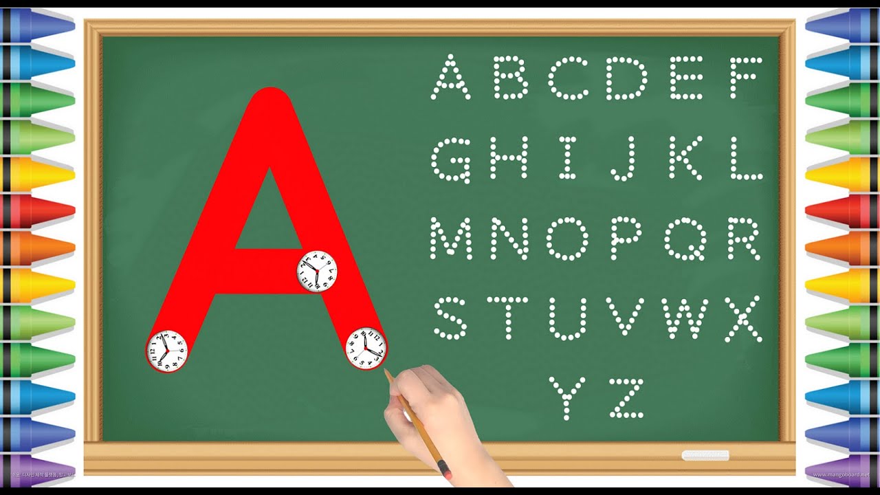 알파벳 놀이 유아와 어린이를 위한 Alphabet 대문자 A부터 Z까지 따라 쓰기 Write Alphabet A To Z