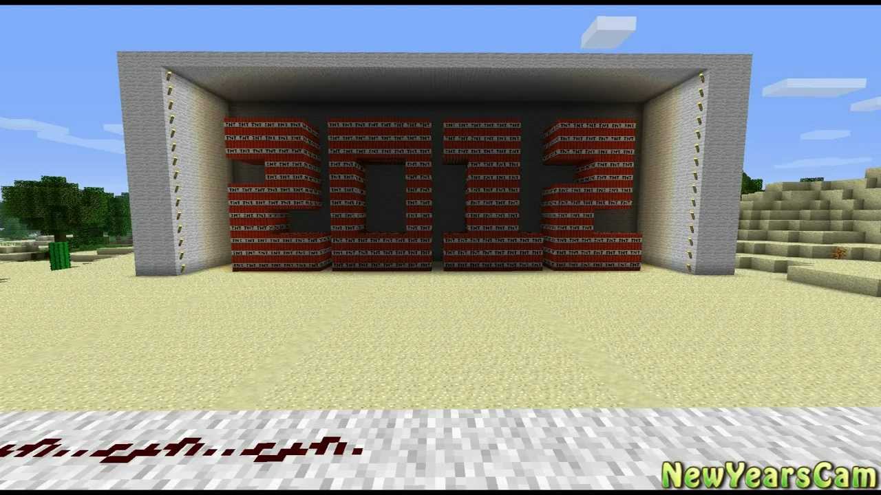 MINECRAFT NEW YEARS 2012 - YouTube