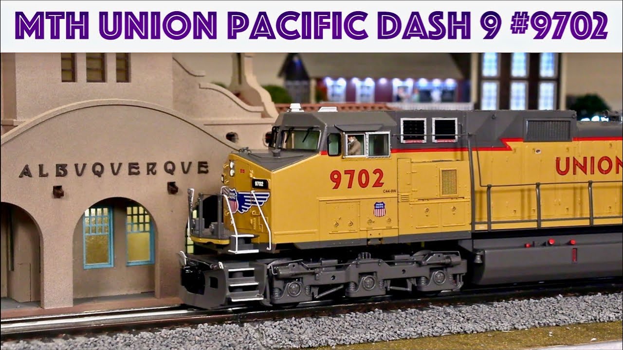 MTH Union Pacific Dash 9 #9702 - YouTube